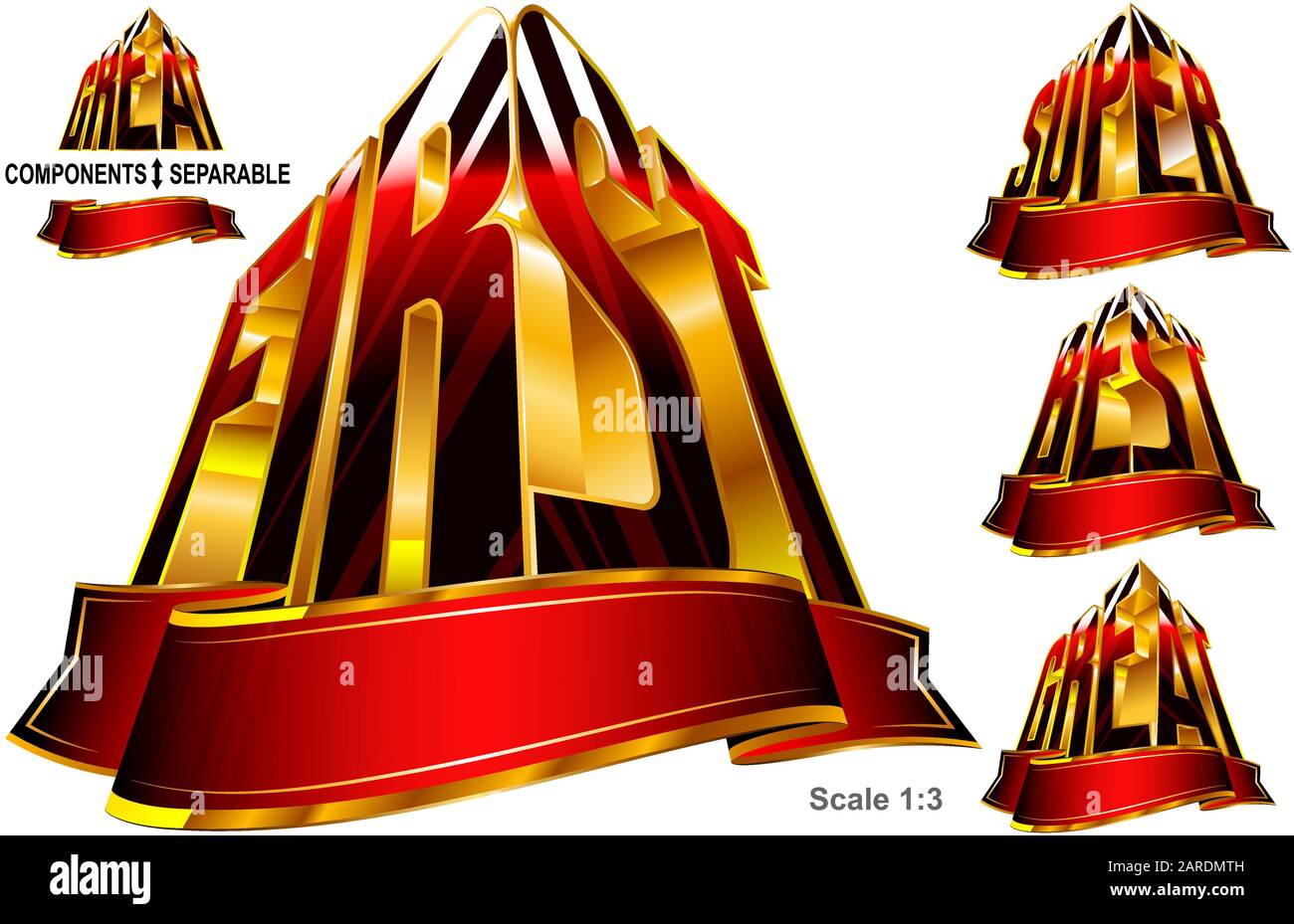 First, Great, Best, Super; Awards from words of victory minted from ...