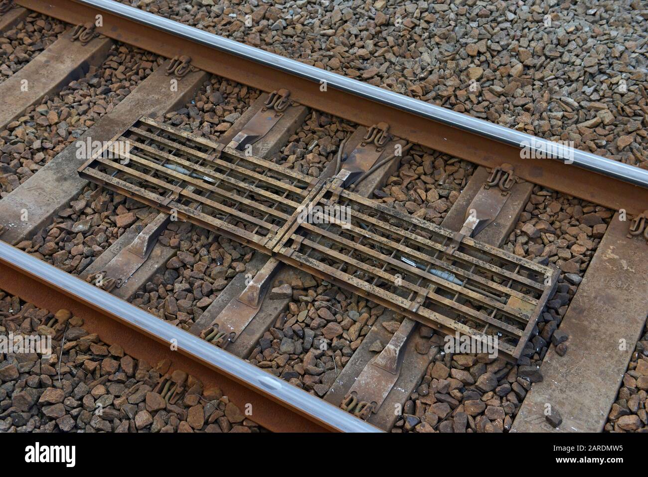 Track at Chepstow railway station, Chepstow, wales, uK Stock Photo - Alamy