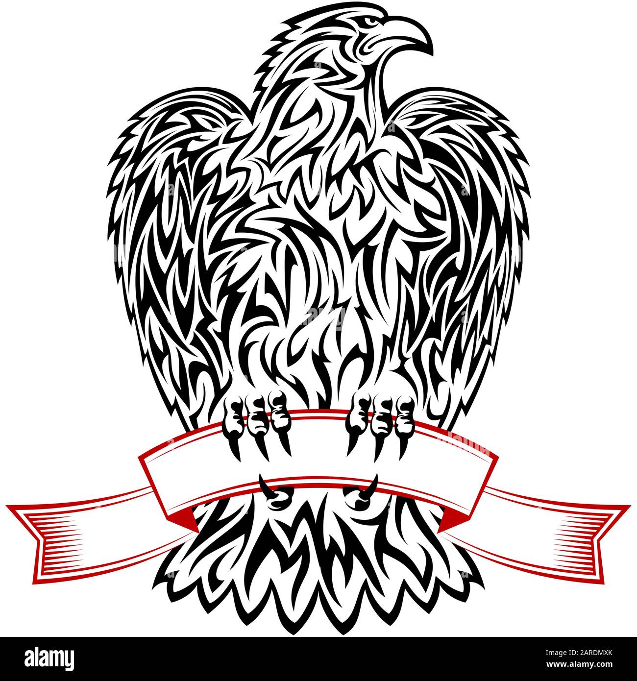 Eagle holding banner Stock Vector Images - Alamy