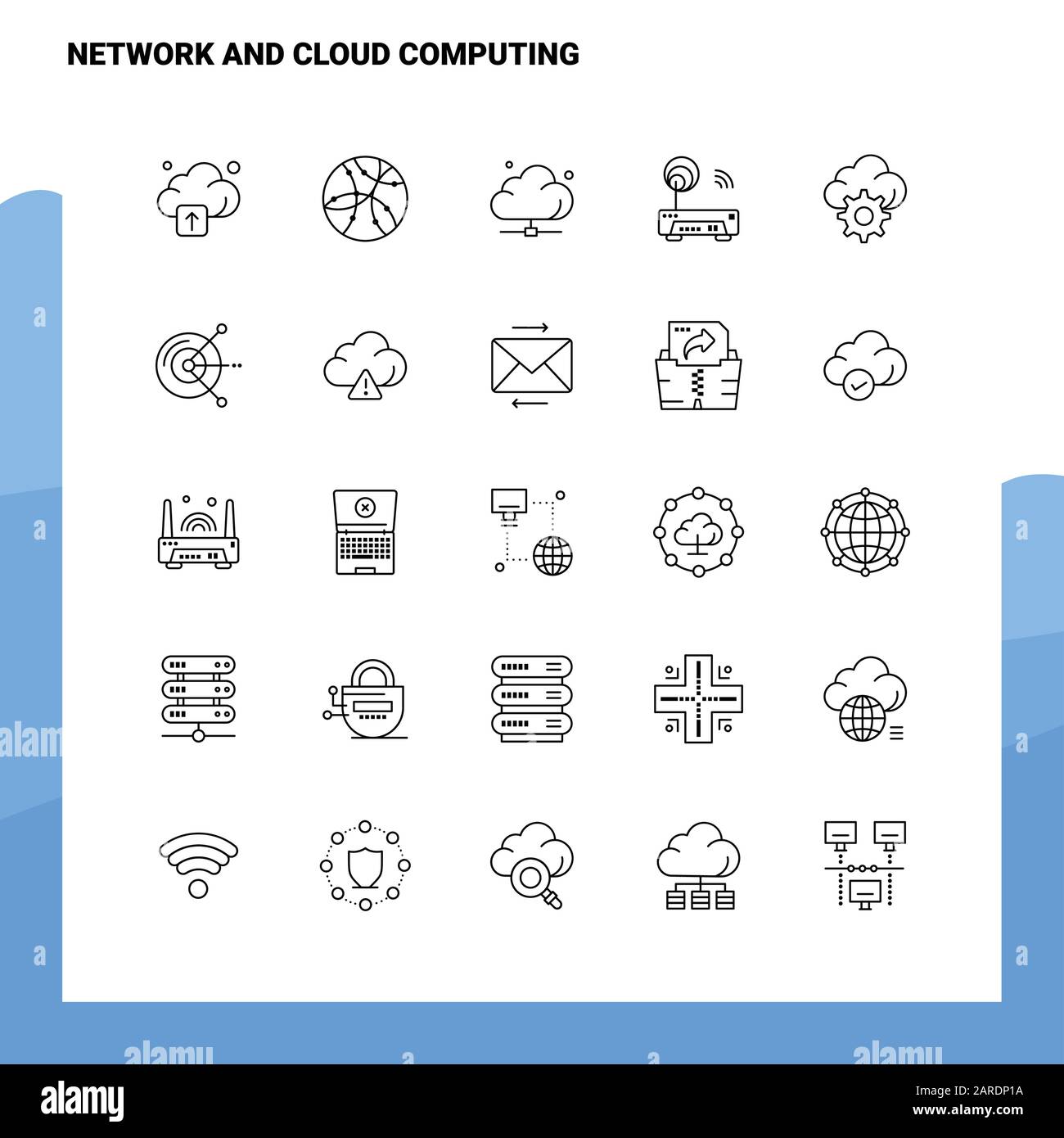 Cloud Computing Icon Set