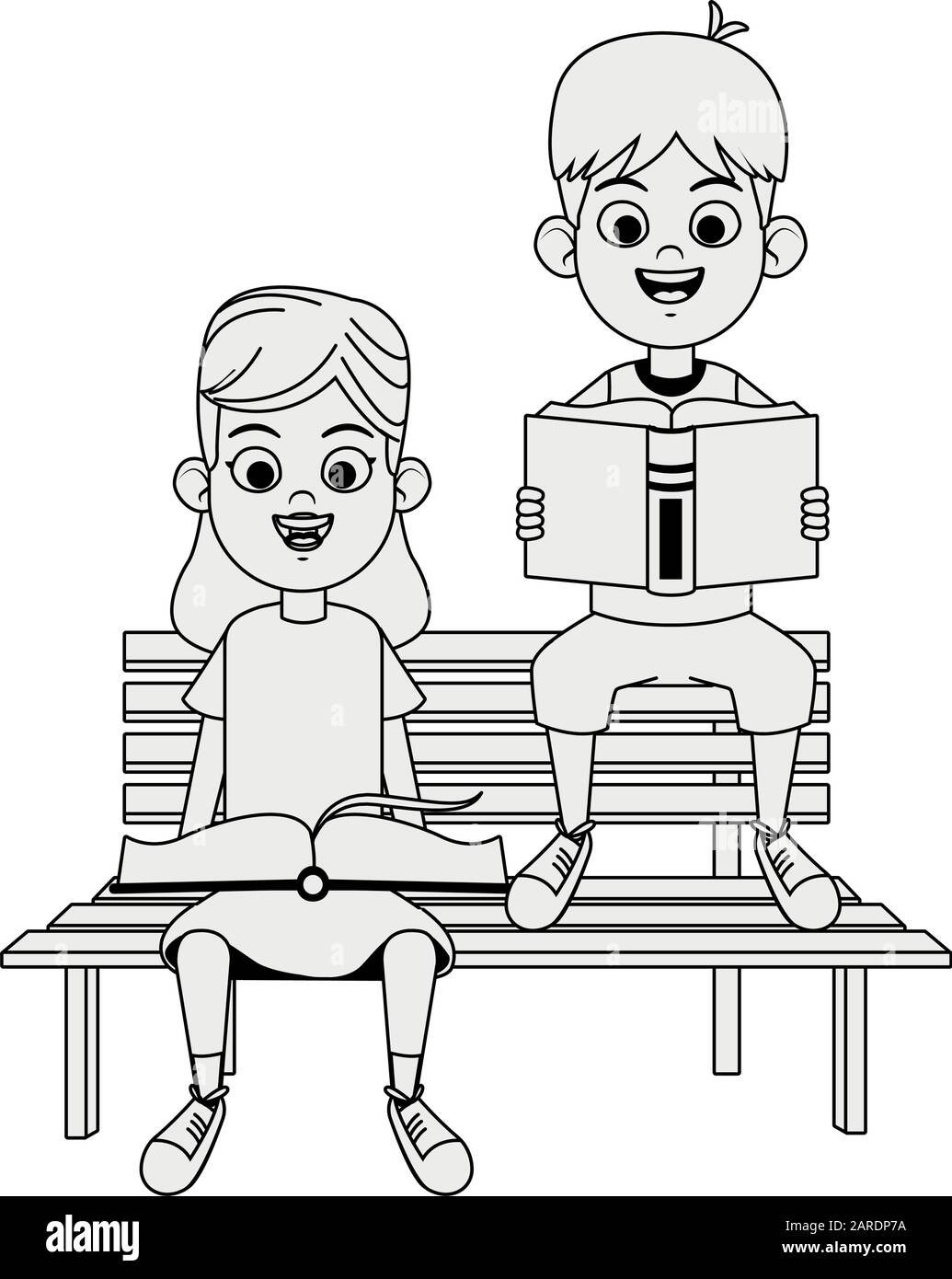 Park Bench Drawing Easy For Kids