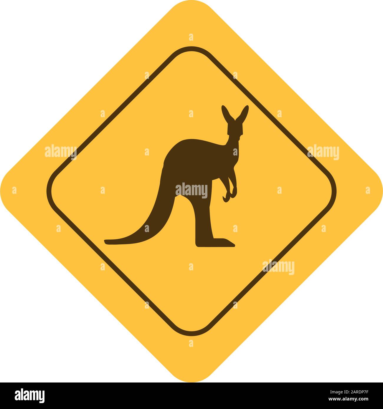 Australian kangaroo banner design, Animal wildlife life nature native ...