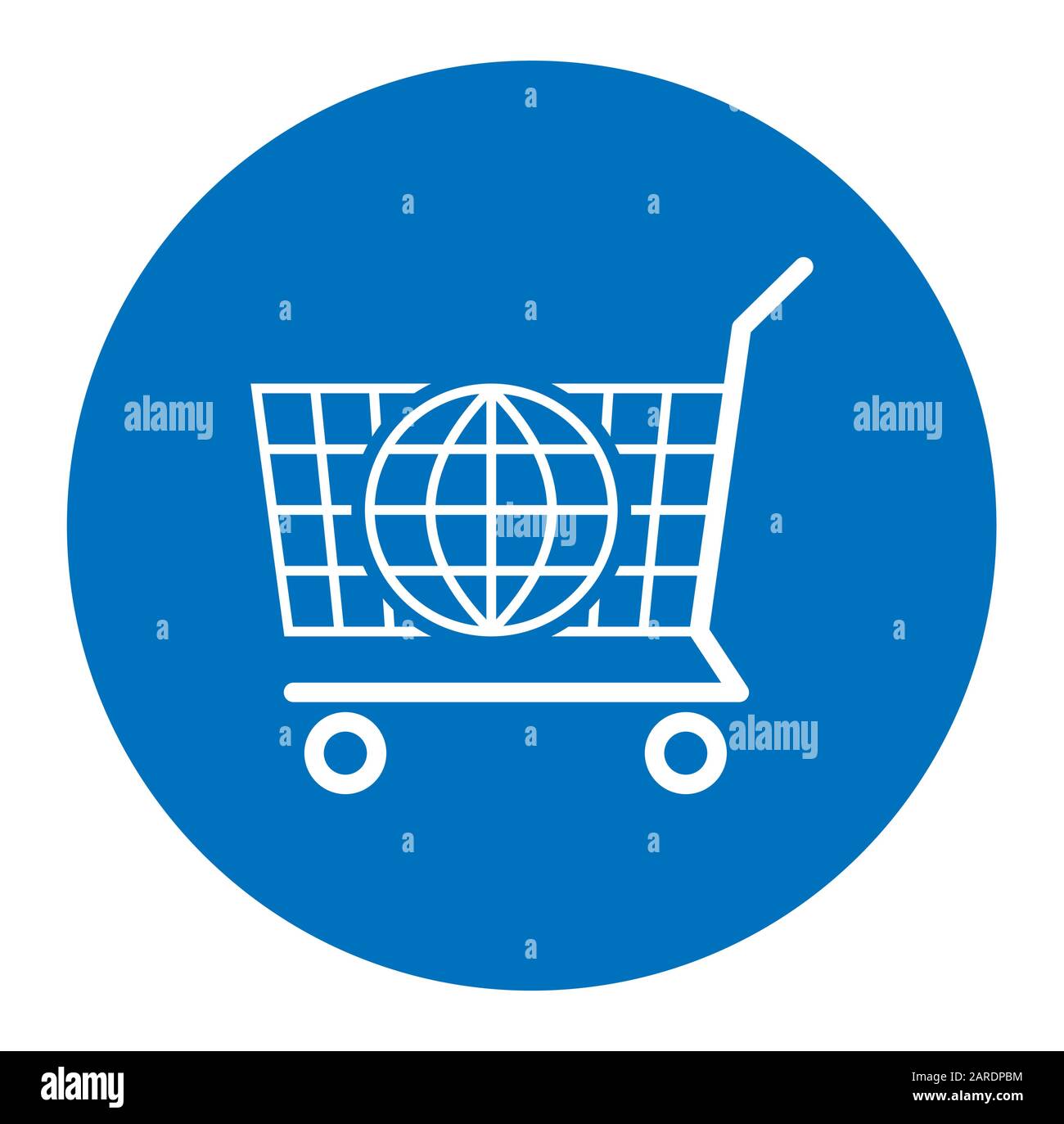 Digital marketing icon that symbolizes e-commerce. All the objects and ...