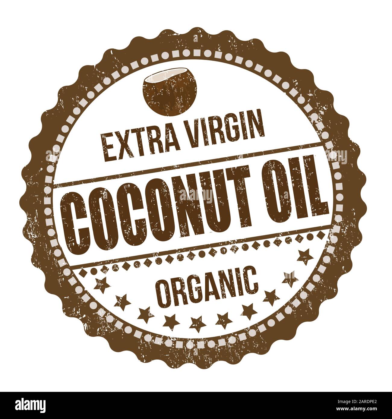 Coconut stamp Stock Vector Images - Alamy