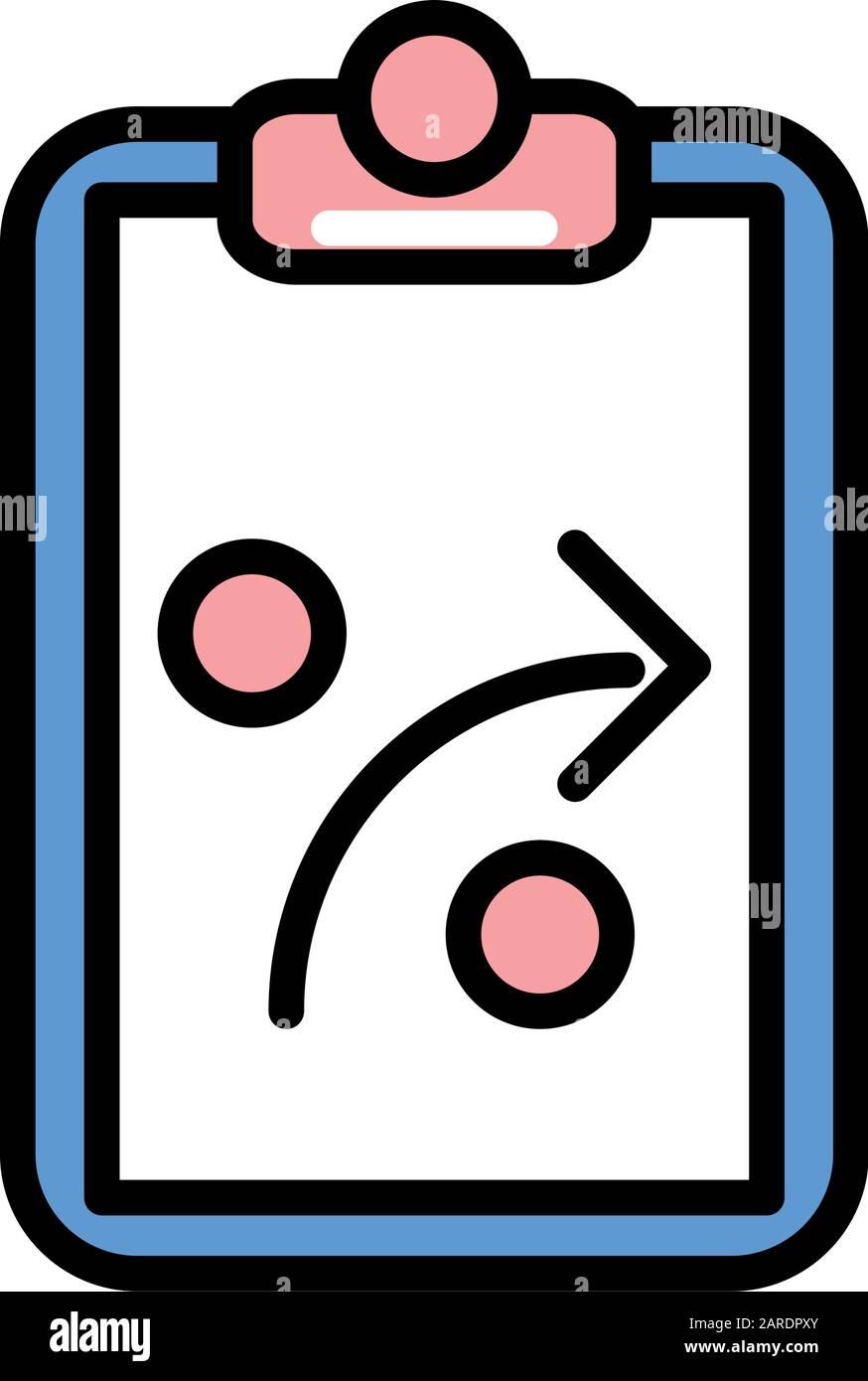 checklist clipboard with arrow icon Stock Vector Image & Art - Alamy