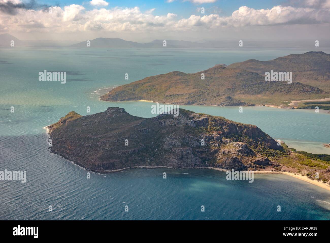 The eastern peninsula of Stanley Island in Far North Queensland with ...