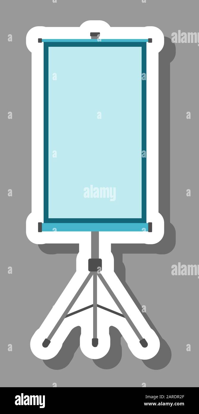 Projection screen icon that symbolizes presentation and seminar. All ...