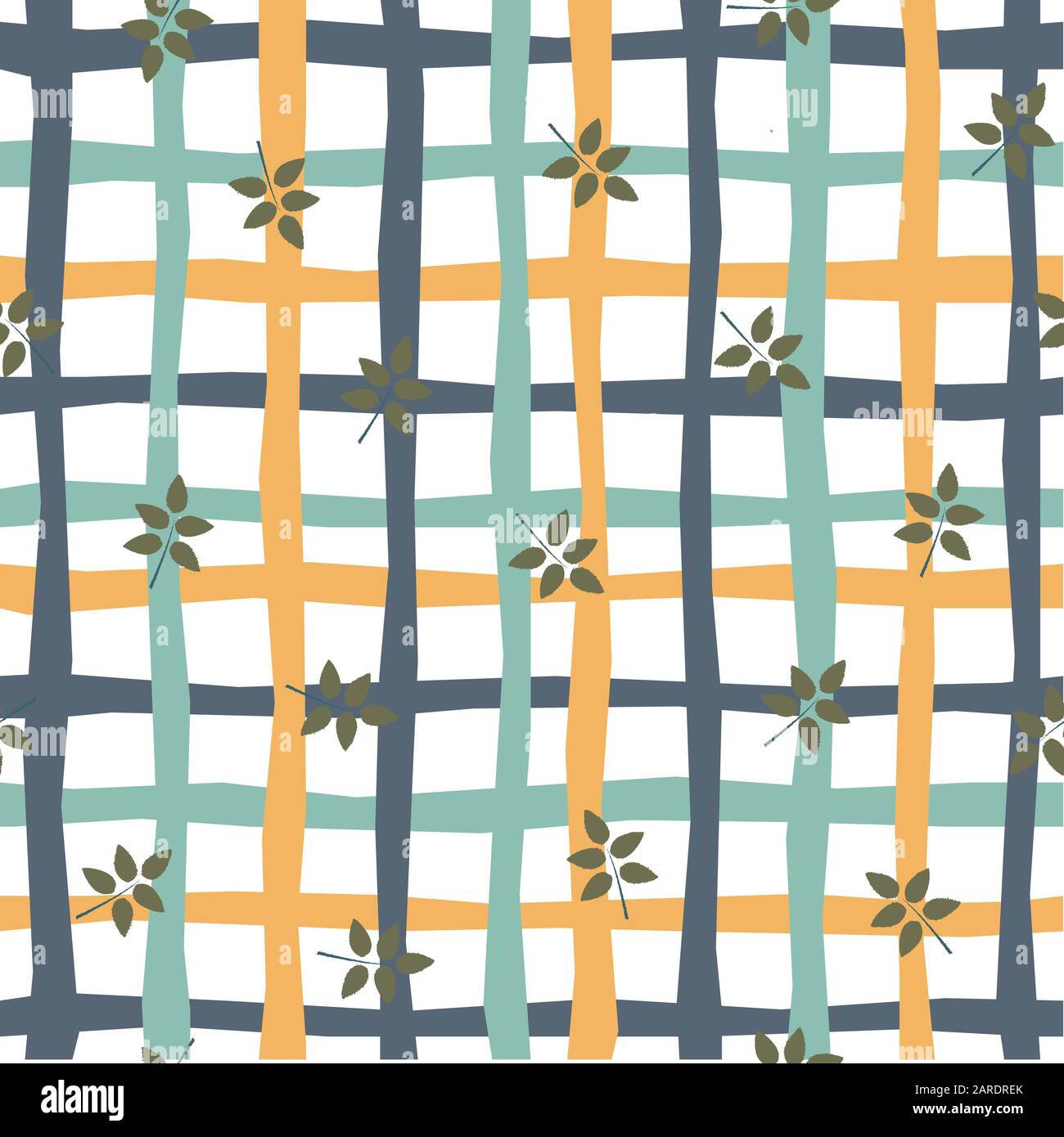 Repeating leaf pattern Stock Vector Images - Alamy