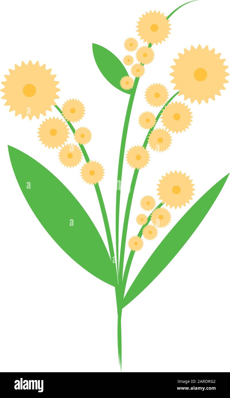 Natural flower design, floral nature plant ornament garden decoration ...