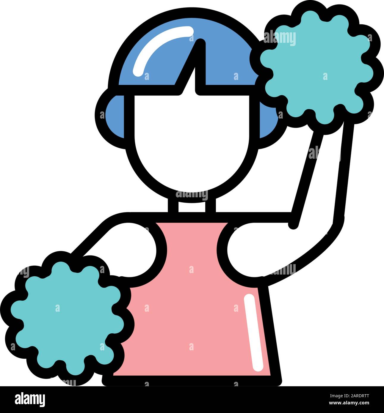 High school cheerleaders Stock Vector Images - Alamy