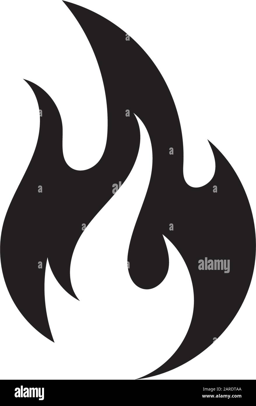 Fire flame vector illustration design template Stock Vector Image & Art ...