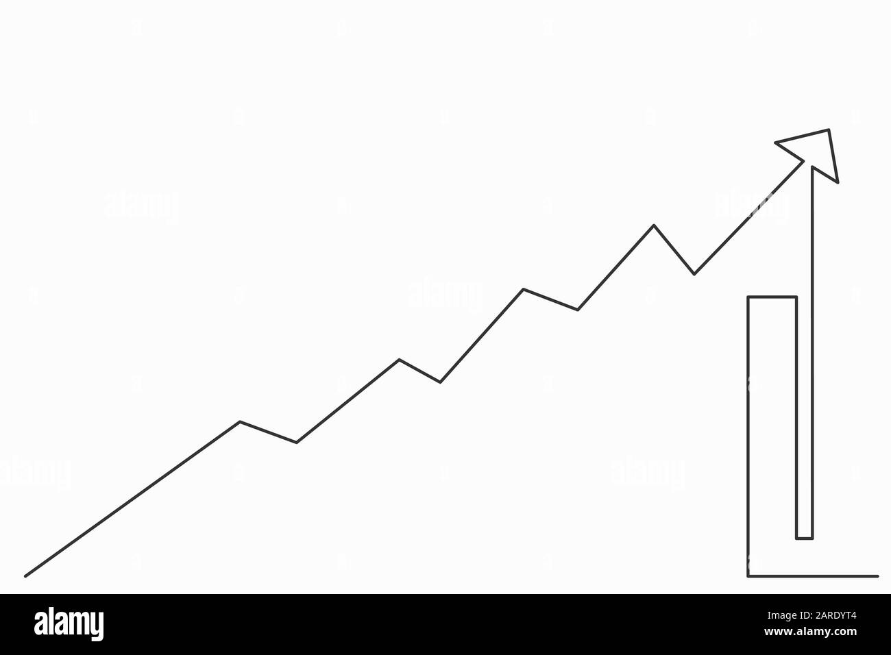 Simple graph economics drawing hi-res stock photography and images - Alamy