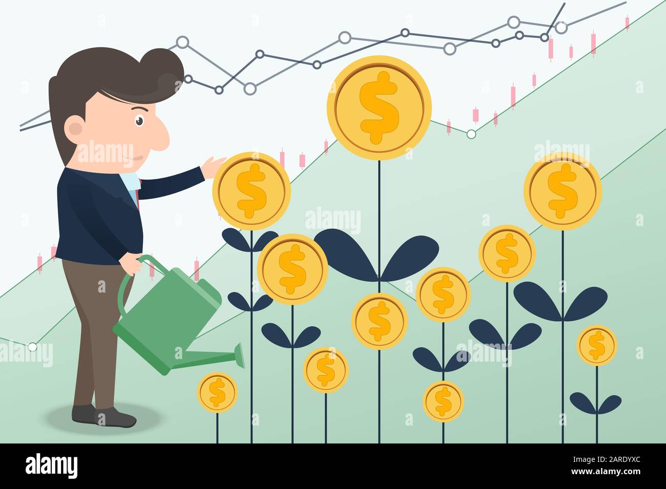 Successful sales person cartoon hi-res stock photography and images - Alamy