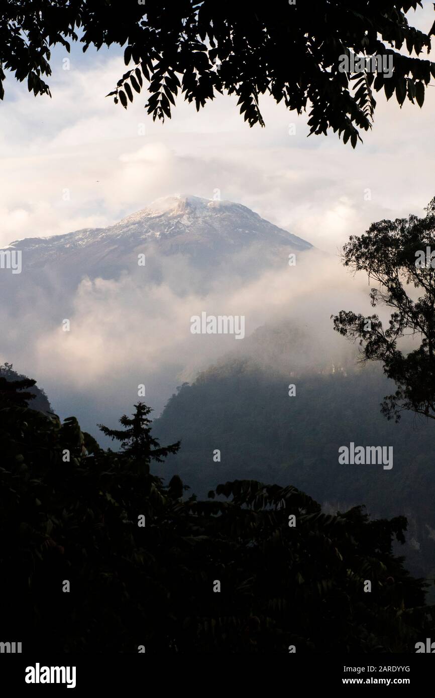Nevado del Tolima.Combeima river canyon. Located 20 minutes from the ...