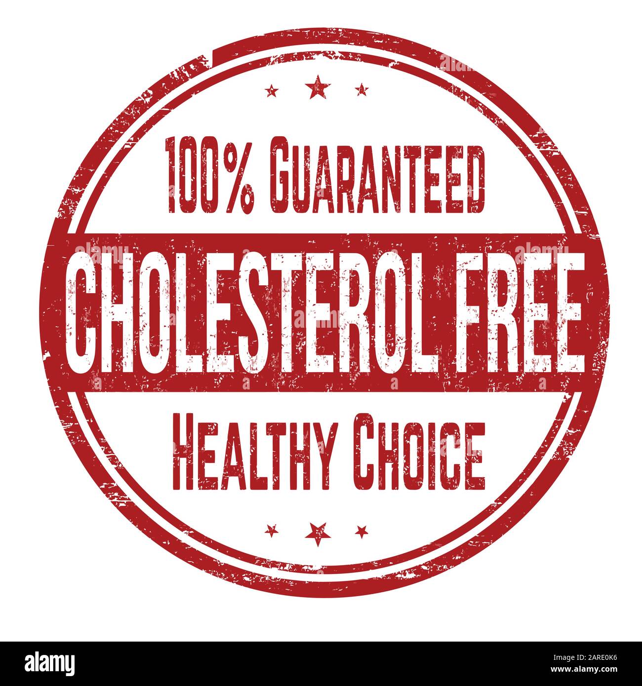 Cholesterol free sign or stamp on white background, vector illustration ...