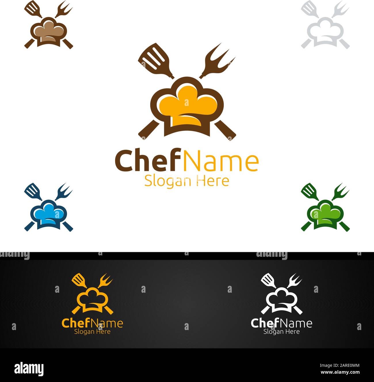 Chef Food Logo for Restaurant or Cafe Stock Vector Image & Art - Alamy
