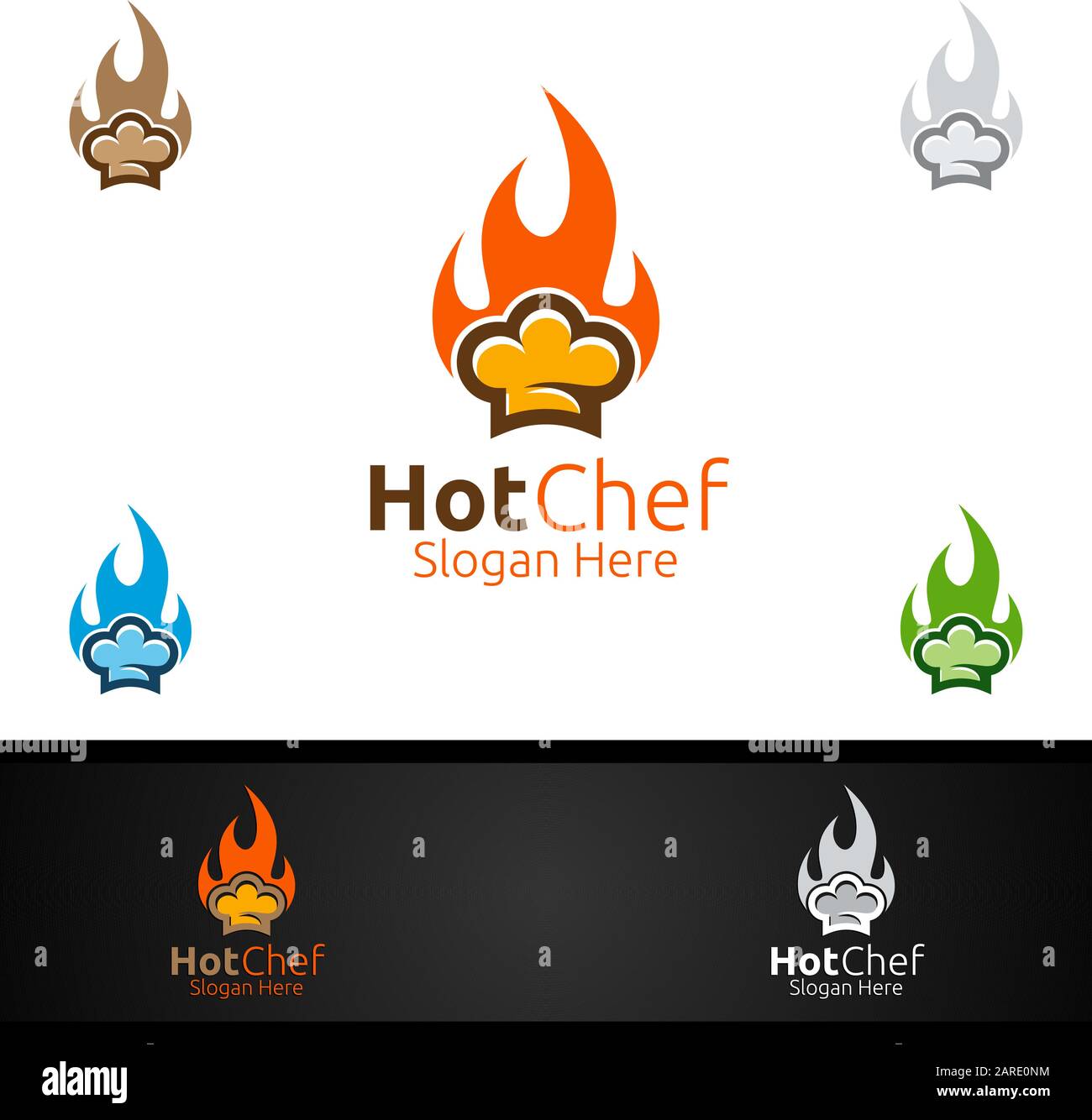 Hot Chef Food Logo for Restaurant or Cafe Stock Vector Image & Art - Alamy