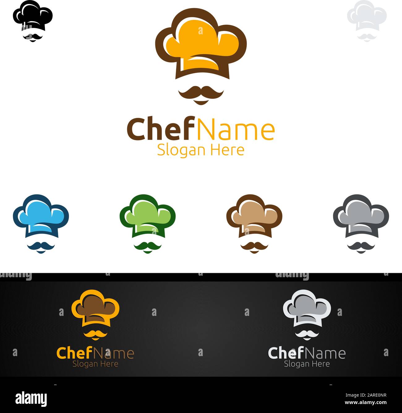 Chef Food Logo for Restaurant or Cafe Stock Vector Image & Art - Alamy