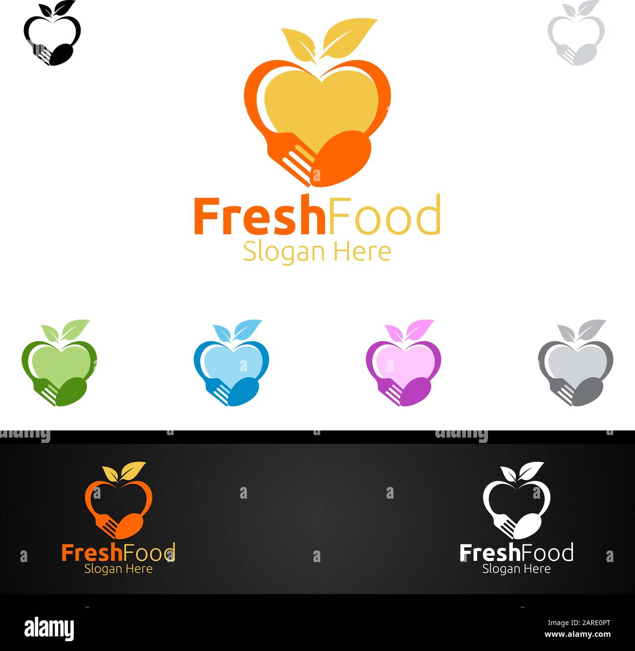 Fresh Chef Food Logo for Restaurant or Cafe Stock Vector Image & Art ...