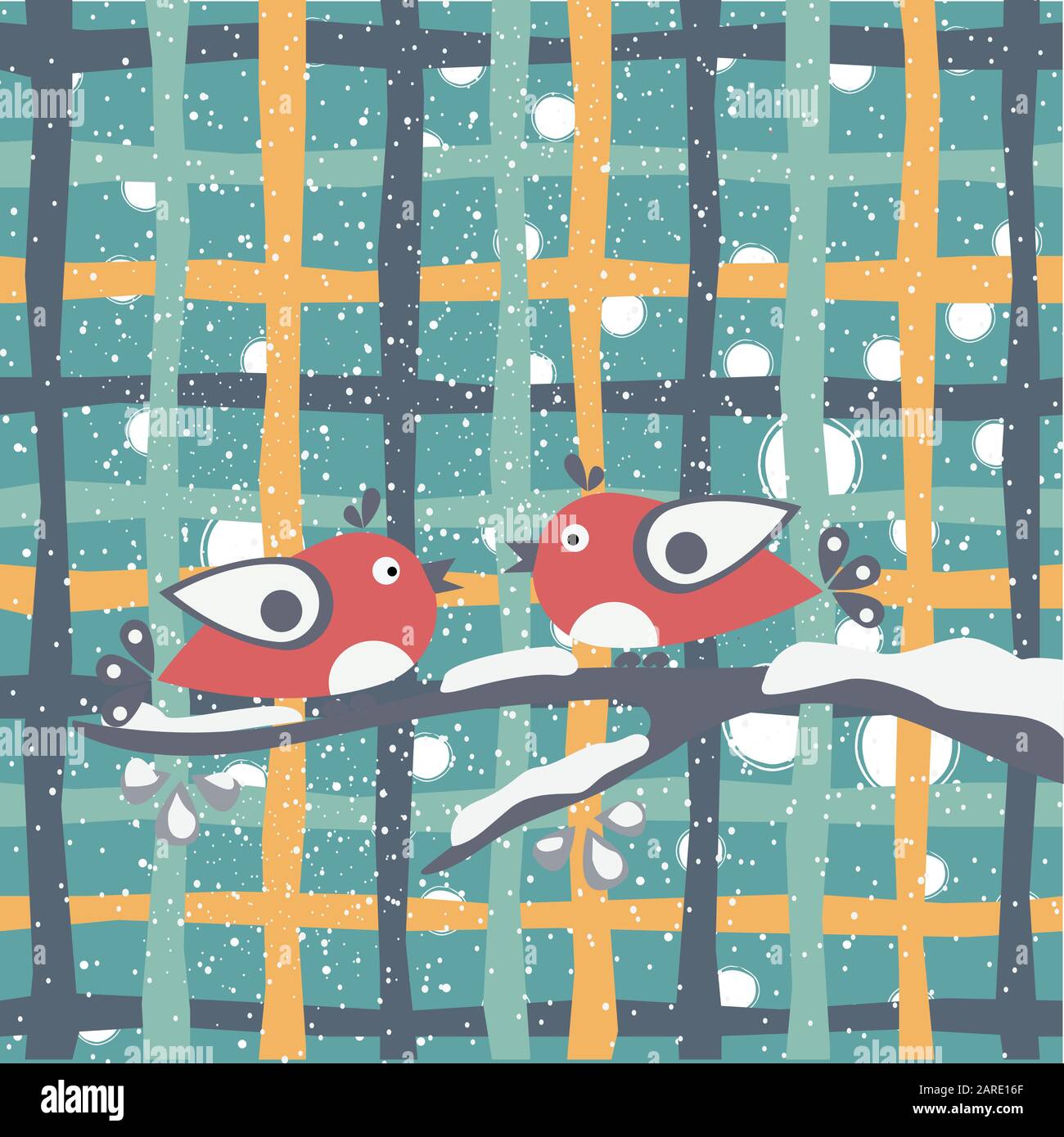 Snow heart on snow Stock Vector Images - Alamy