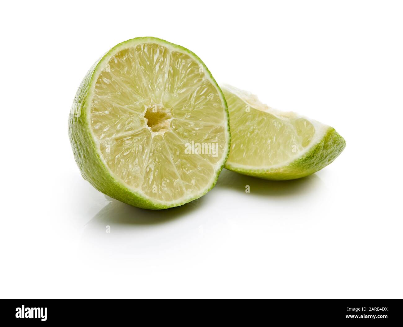Lime Isolated on White Background Stock Photo - Alamy