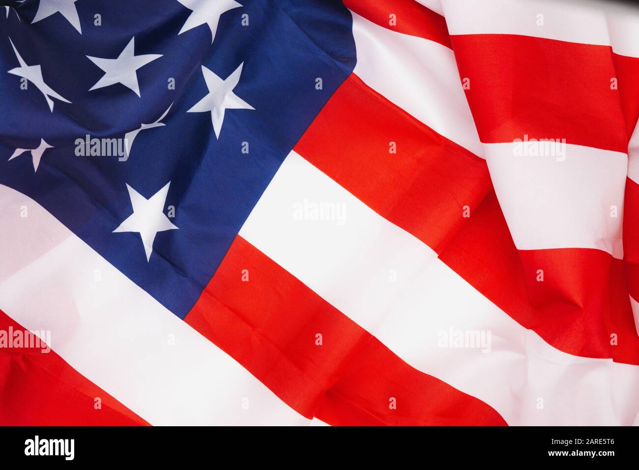 US American flag on white background. For USA Memorial day, Memorial ...