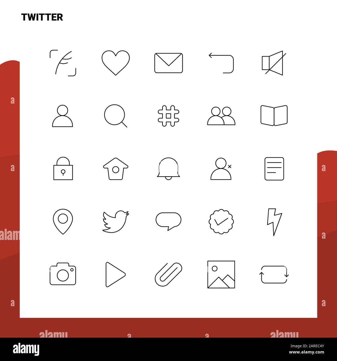 Twitter Icons Vector