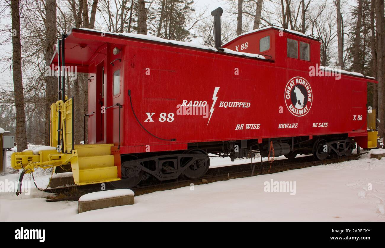 Winter Caboose High Resolution Stock Photography and Images - Alamy