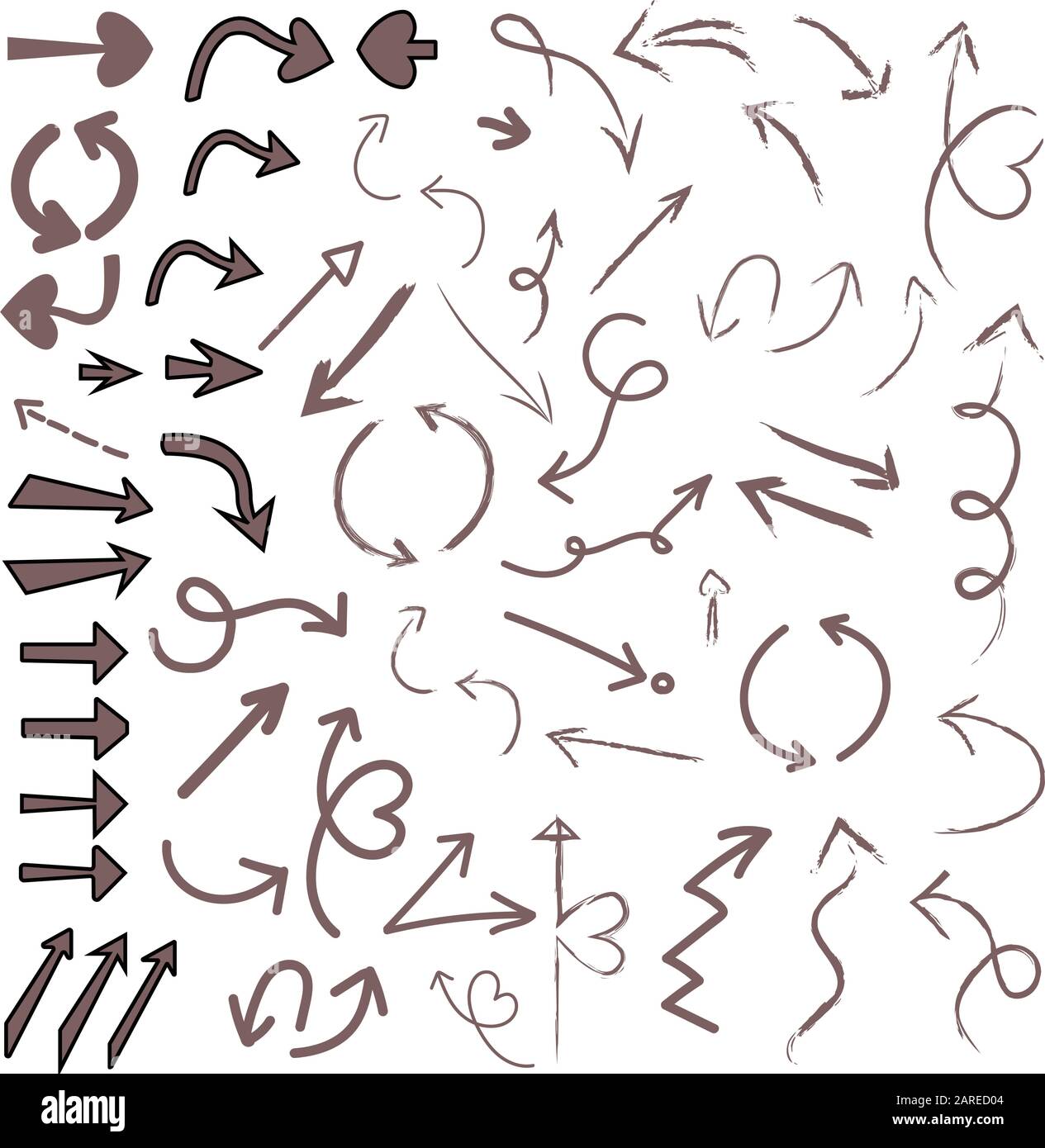 Arrows pack vector vectors hi-res stock photography and images - Alamy