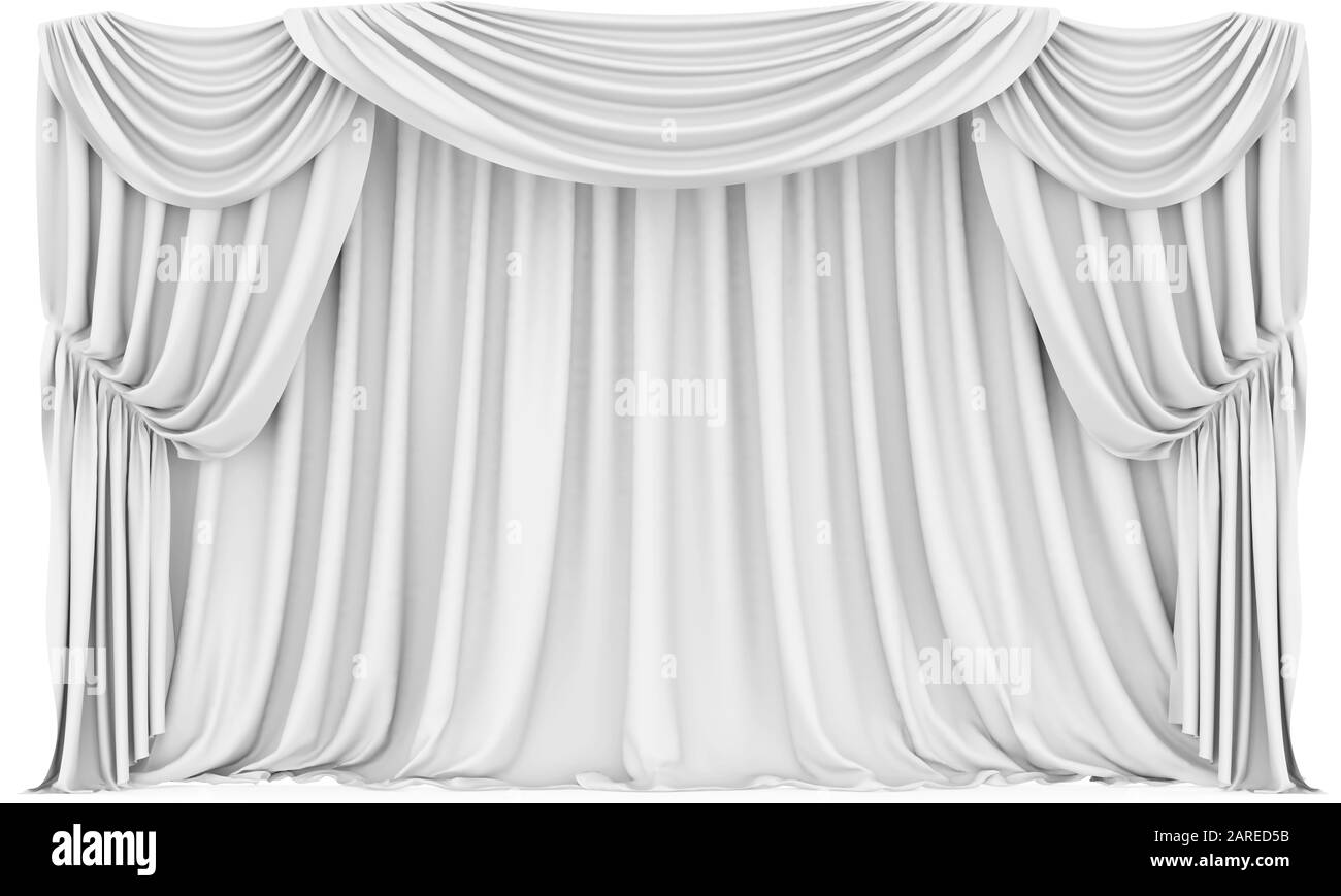 Stage Curtain Border Black And White