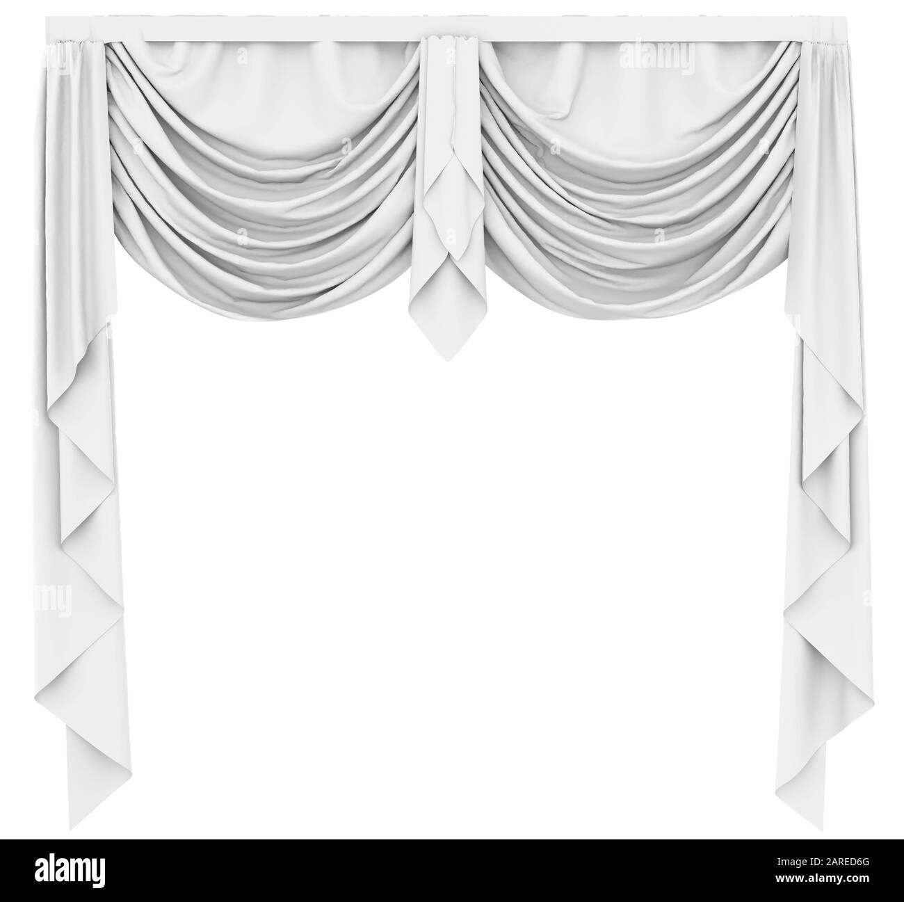 White Curtain Isolated Stock Photo - Alamy