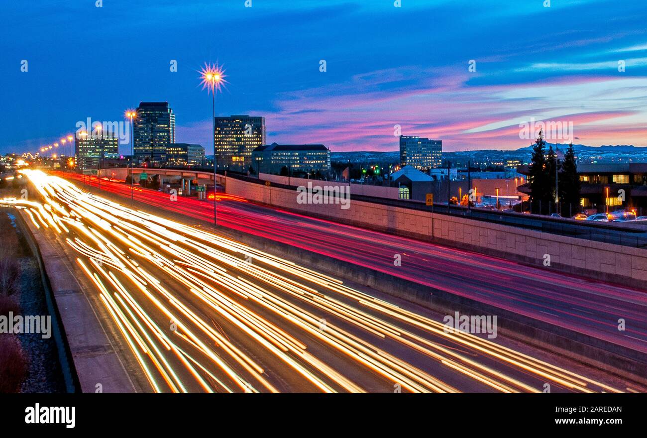 Rush Hour Traffic Denver, Colorado Stock Photo - Alamy
