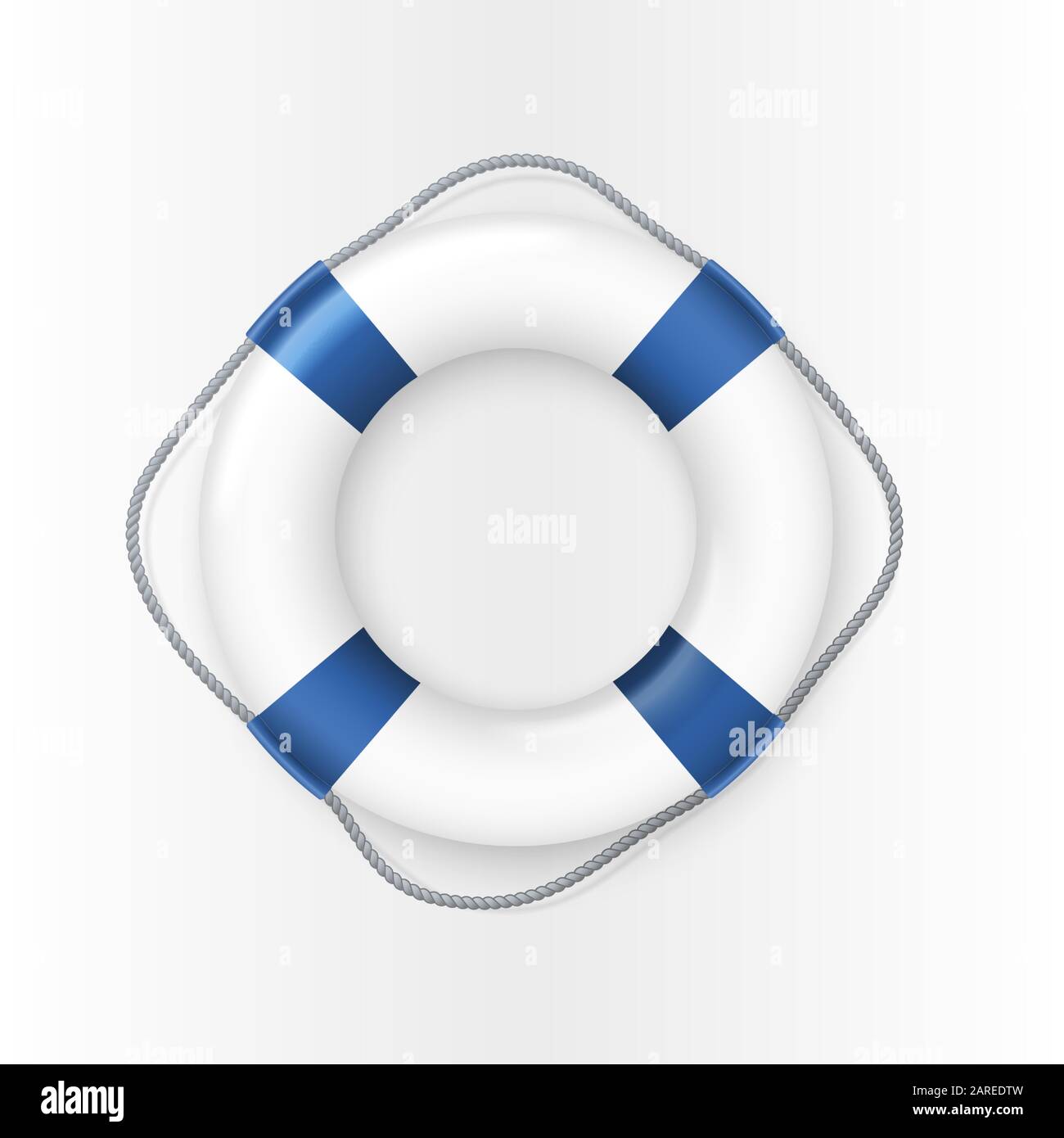 Life buoy- realistic vector drawing isolated on white background Stock ...