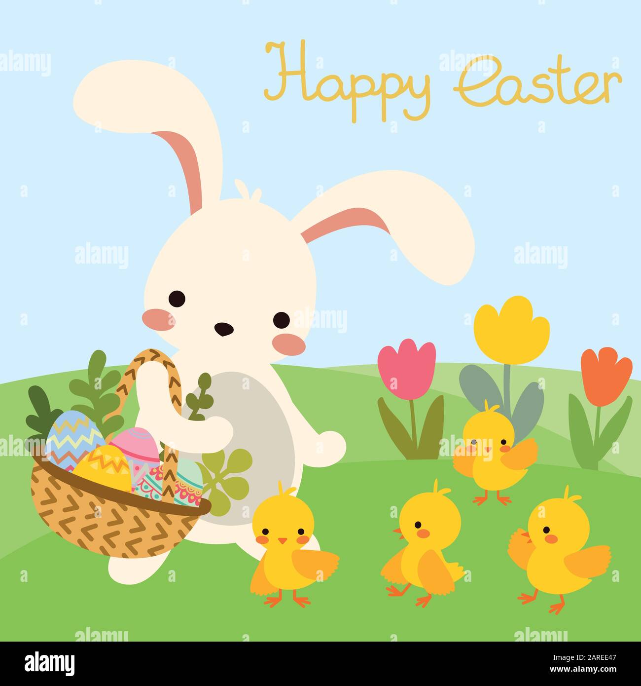 Easter chick drawing Stock Vector Images - Alamy