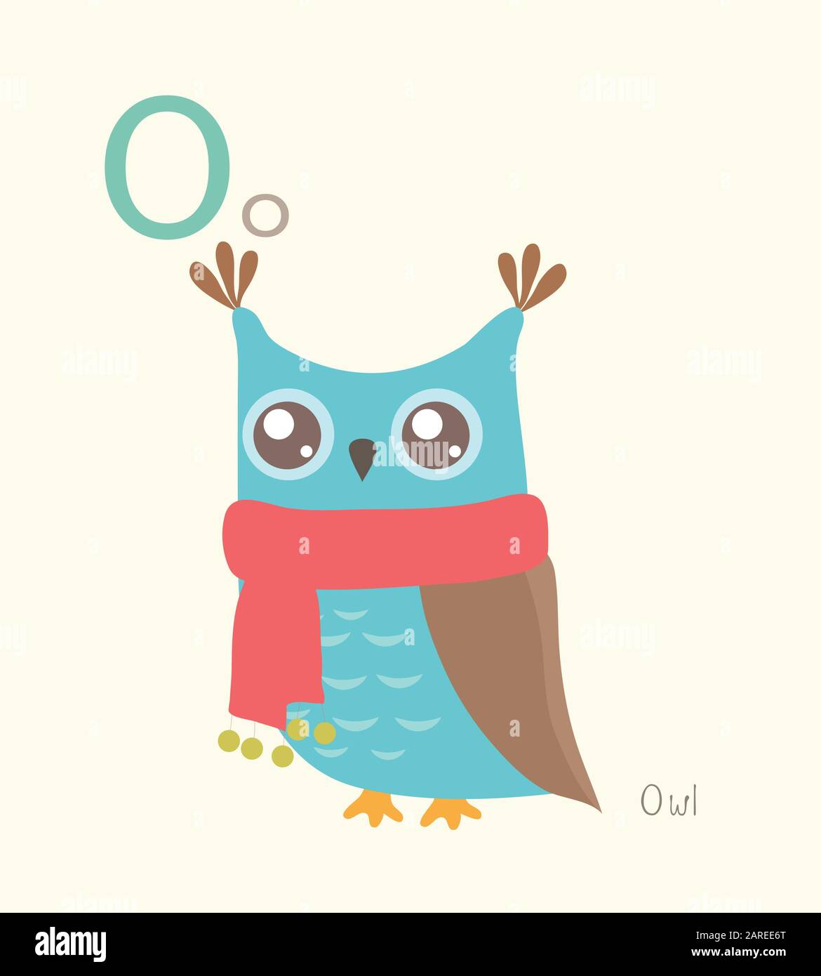 Cute Animal Alphabet Series A-Z for kids education Stock Vector Image ...
