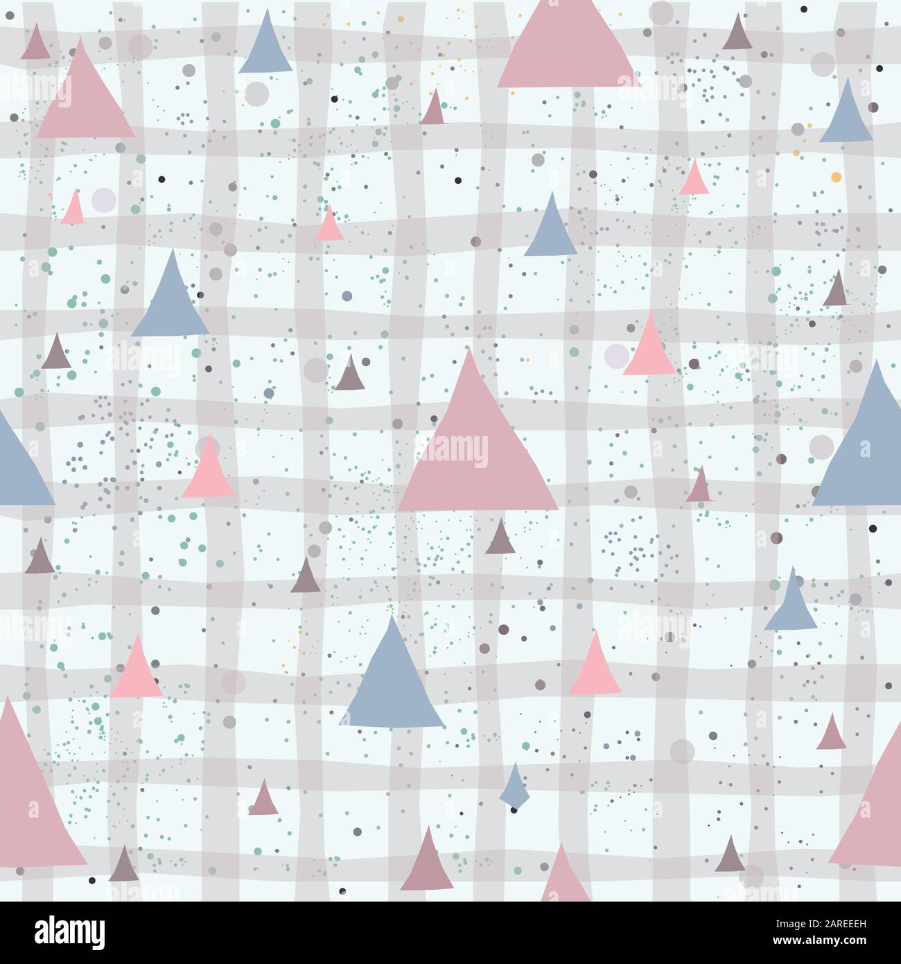Seamless Abstract Background with pink triangles. Vector illustration ...