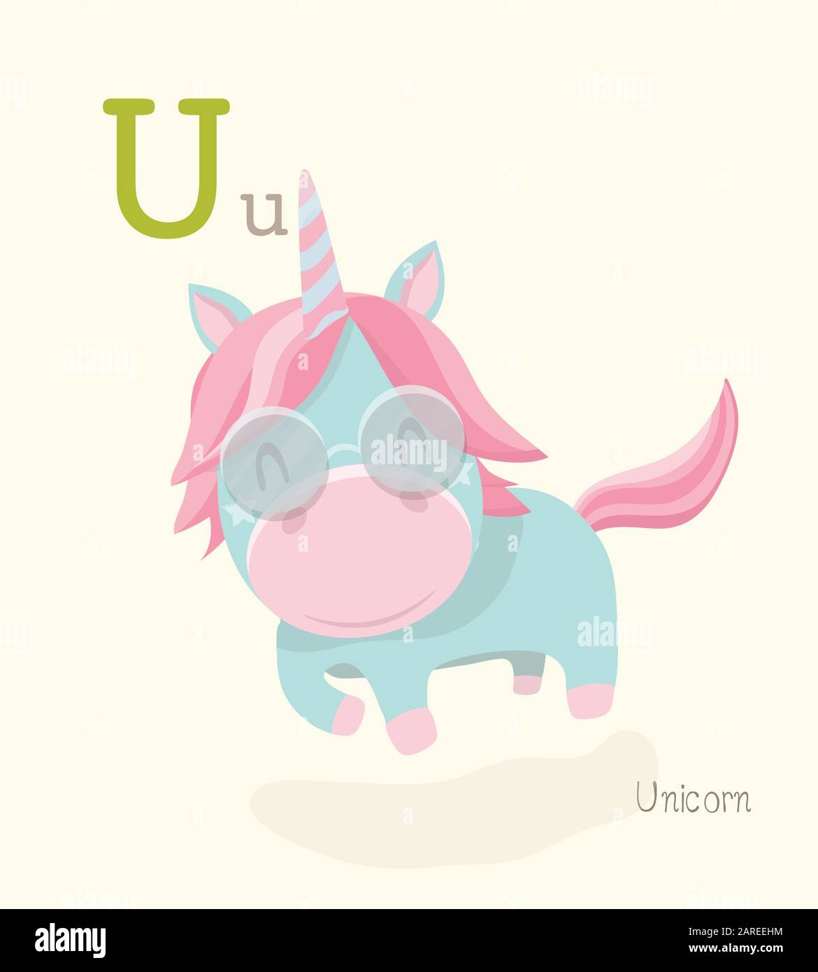 Cute Animal Alphabet Series A-Z for kids education Stock Vector Image ...