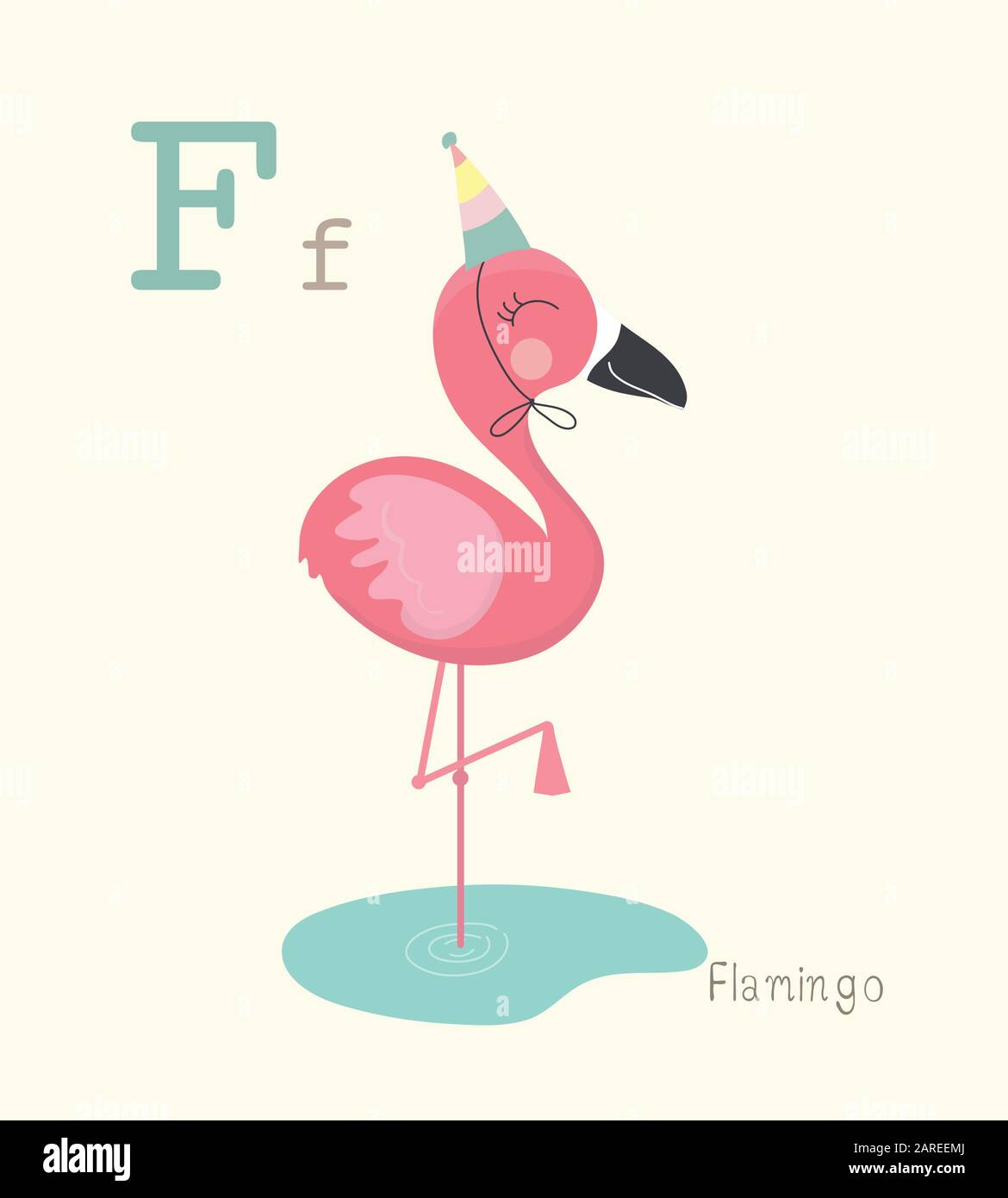 Cute Animal Alphabet Series A-Z for kids education Stock Vector Image ...