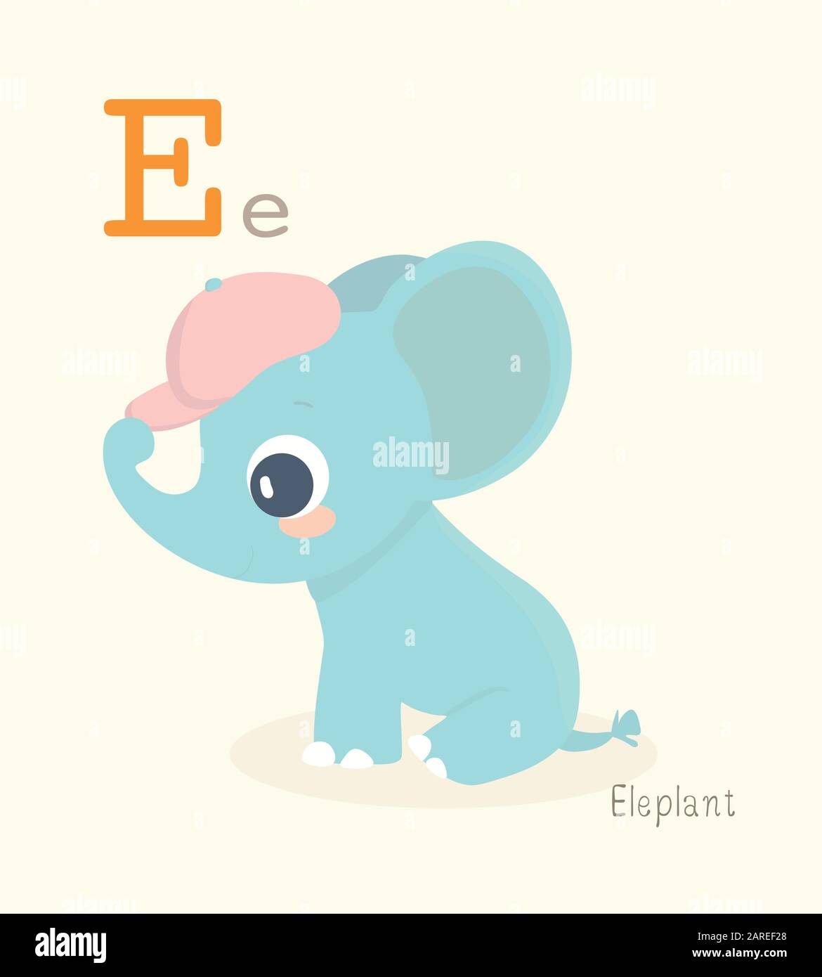 Cute Animal Alphabet Series A-Z for kids education Stock Vector Image ...