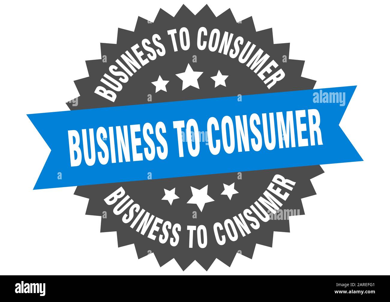 business to consumer sign. business to consumer circular band label ...
