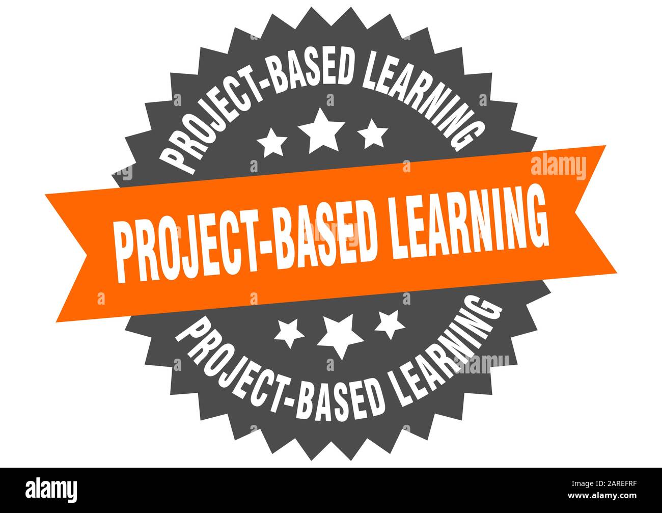 project-based learning sign. project-based learning circular band label. round project-based ...