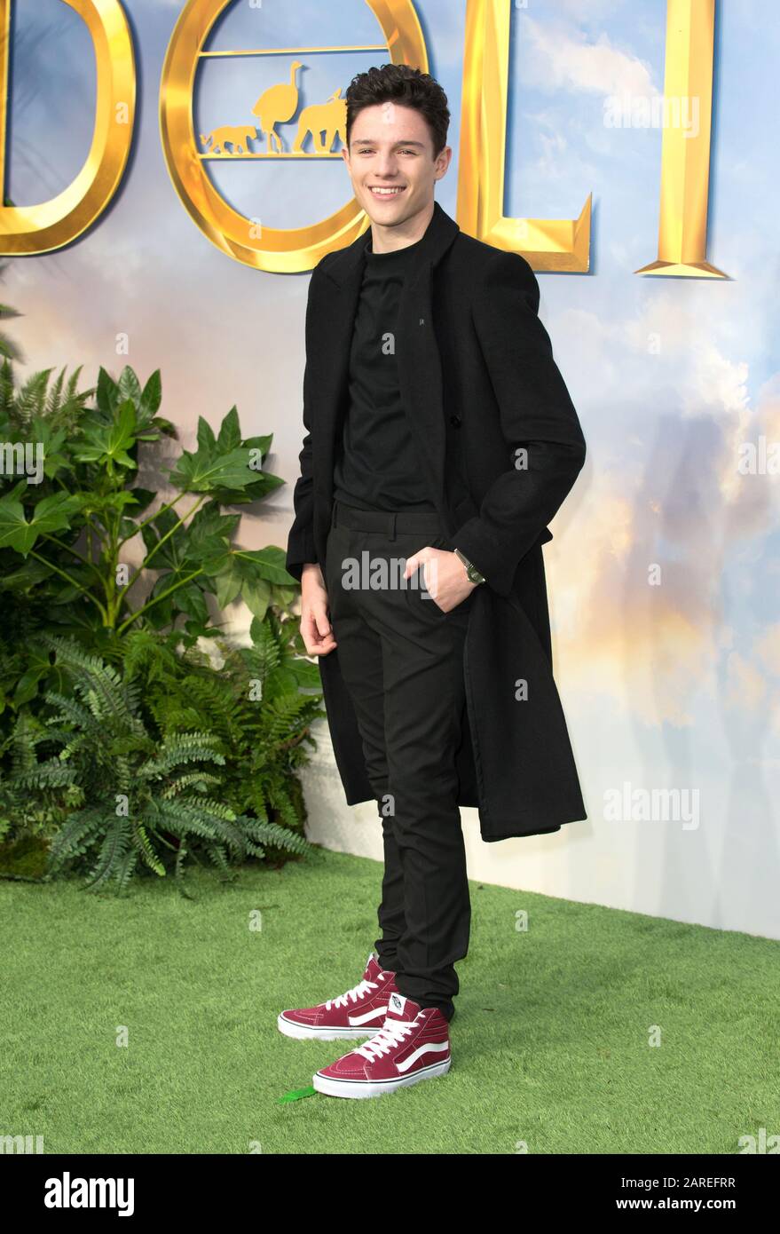 Harry Collett Arriving for the special screening of Dolittle, Leicester ...