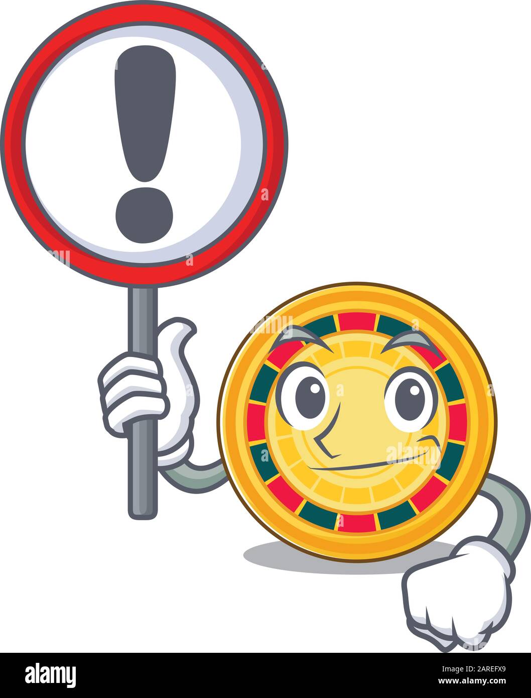 cool and funny roulette raised up a Sign Stock Vector Image & Art - Alamy