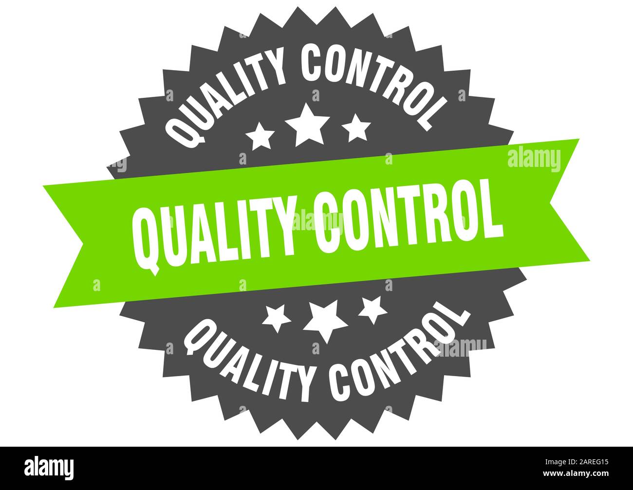 quality control sign. quality control circular band label. round ...