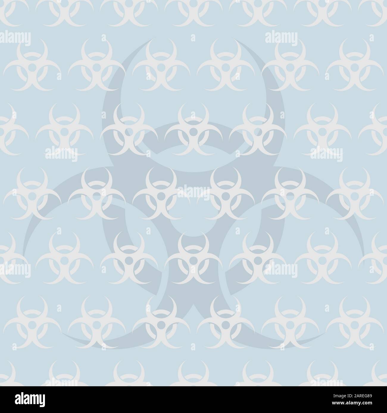 Biohazard symbol icon seamless pattern backdrop vector illustration ...