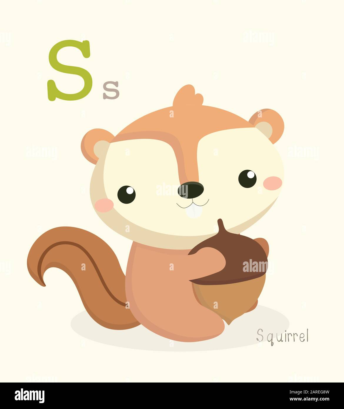 Cute Animal Alphabet Series A-Z for kids education Stock Vector Image ...
