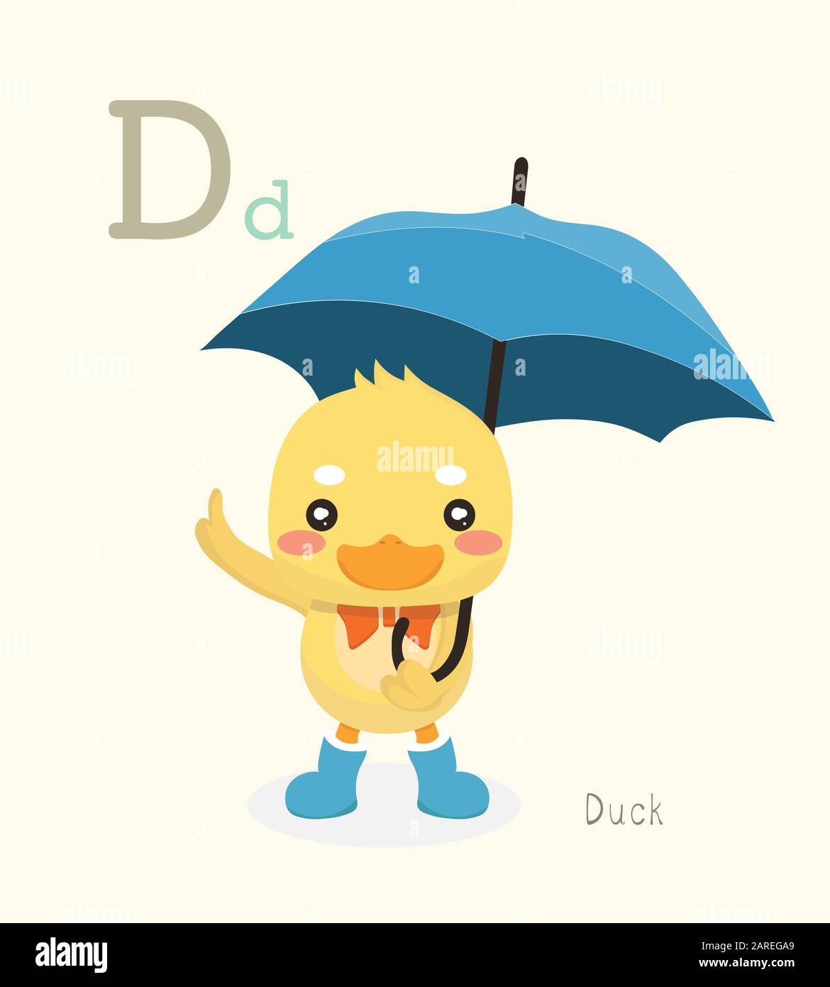 Cute Animal Alphabet Series A-Z for kids education Stock Vector Image ...