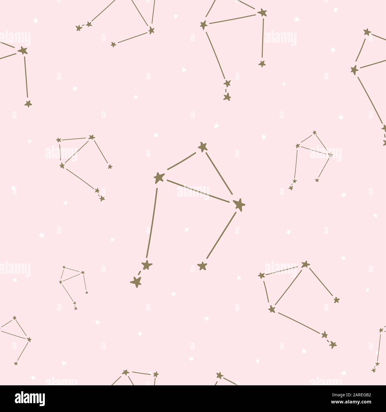 Constellations stars seamless pattern, horoscope, decoration. Suitable ...