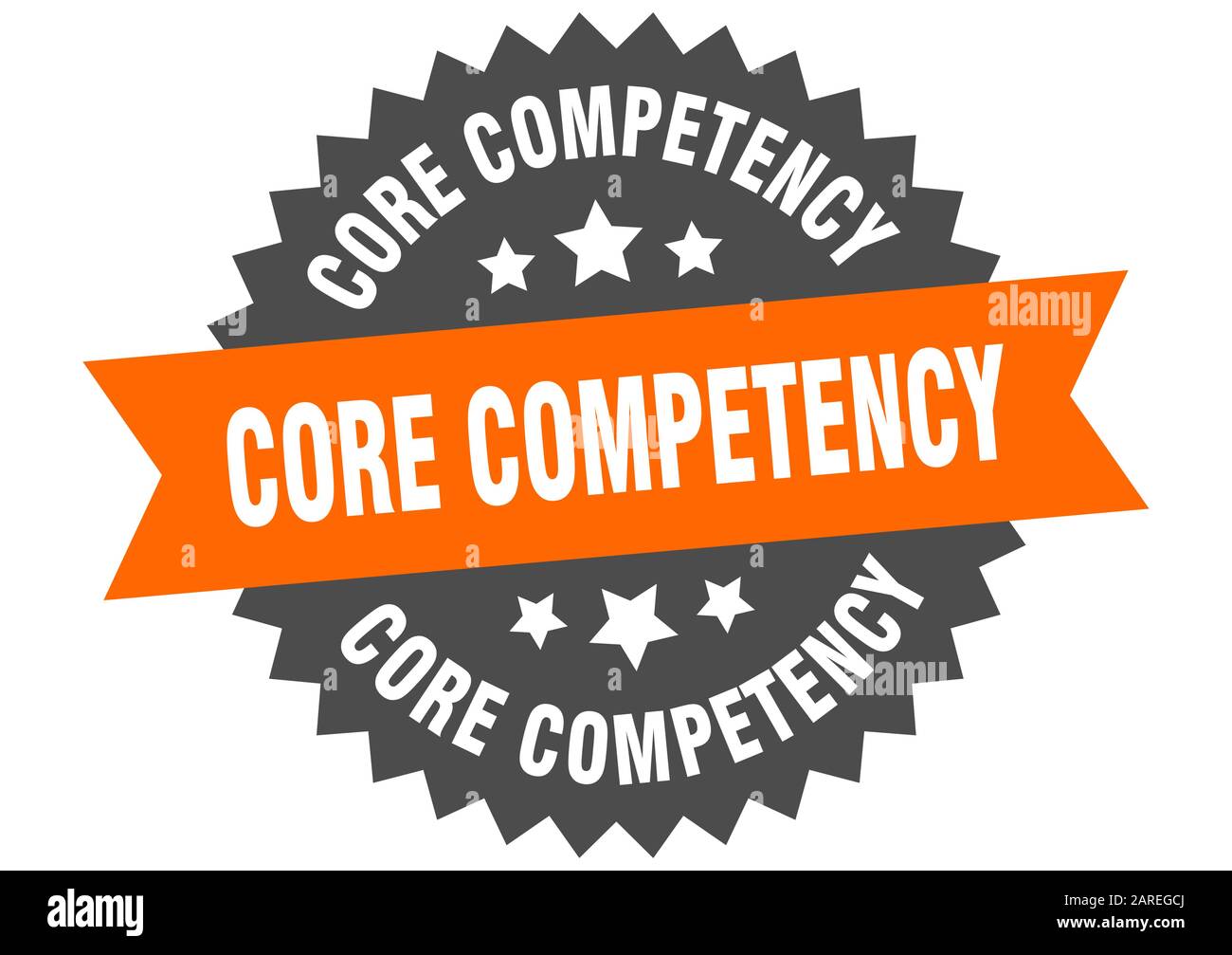 core competency sign. core competency circular band label. round core ...