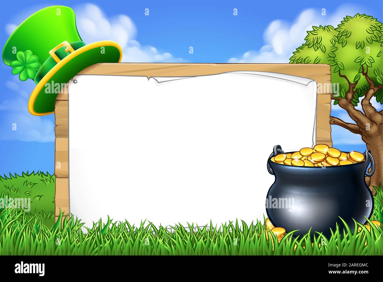 Cartoon pot gold hi-res stock photography and images - Alamy